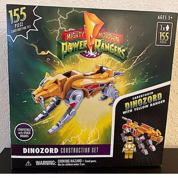 Hasbro | Toys | Mighty Morphin Power Rangers Dinozord Construction Set ...